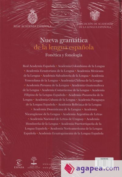 NUEVA GRAMATICA DE LA LENGUA ESPAÑOLA. FONETICA Y FONOLOGIA. EDICION ...