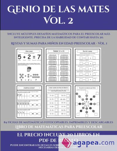 LIBRO DE MATEMATICAS PARA PREESCOLAR (GENIO DE LAS MATES VOL. 2 ...