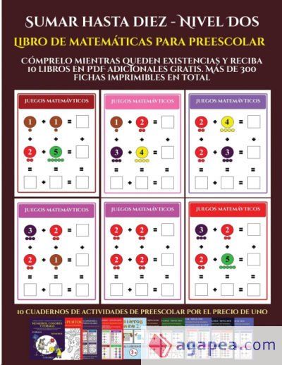 LIBRO DE MATEMATICAS PARA PREESCOLAR (SUMAR HASTA DIEZ - NIVEL DOS ...