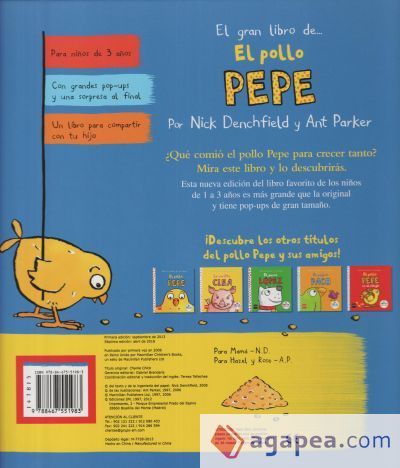 EL GRAN LIBRO DEL POLLO PEPE - ANT PARKER; NICK DENCHFIELD - 9788467551983