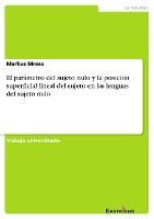 EL PARAMETRO DEL SUJETO NULO Y LA POSICION SUPERFICIAL LINEAL DEL ...