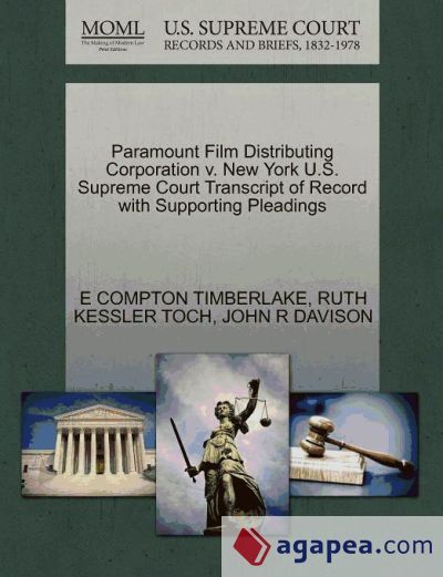 PARAMOUNT FILM DISTRIBUTING CORPORATION V. NEW YORK U.S. SUPREME COURT ...