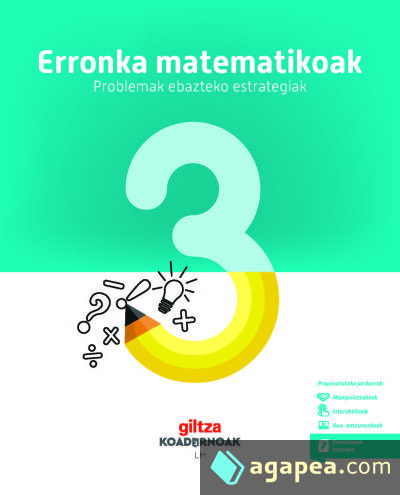 KOADERNOA. ERRONKA MATEMATIKOAK (PROBLEMAK NOLA EBATZI). MATEMATIKA 3 - OBRA COLECTIVA EDEBE ...