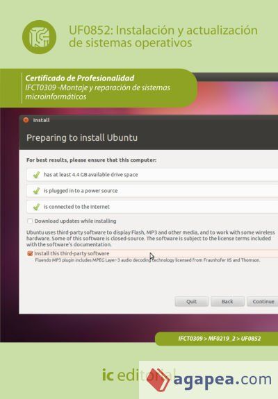 INSTALACION Y ACTUALIZACION DE SISTEMAS OPERATIVOS. IFCT0309 - MONTAJE Y REPARACION DE SISTEMAS ...