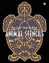 ANIMAL STENCILS ONE COLOR CREATIVE COLORING BOOK - SUNLIFE DRAWING ...