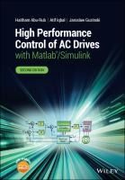 HIGH PERFORMANCE CONTROL OF AC DRIVES WITH MATLAB/SIMULINK - HAITHAM ABU-RUB - 9781119590781