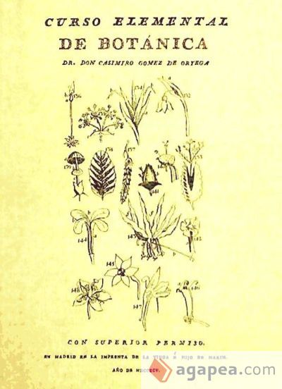 CURSO ELEMENTAL DE BOTANICA - CASIMIRO GOMEZ DE ORTEGA - 9788415131137