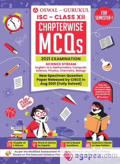 CHAPTERWISE MCQS BOOK FOR SCIENCE STREAM: ISC CLASS 12 FOR SEMESTER I ...