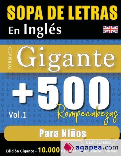 SOPA DE LETRAS EN INGLES FORMATO GIGANTE - DELTA CLASSICS - 9798349047268