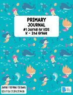 PRIMARY STORY BOOK: DOTTED MIDLINE AND PICTURE SPACE - MERMAID DESIGN ...
