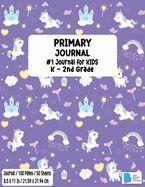 PRIMARY STORY BOOK: DOTTED MIDLINE AND PICTURE SPACE - STYLISH UNICORN ...