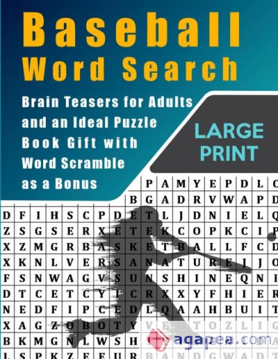 BASEBALL WORD SEARCH: BRAIN TEASERS FOR ADULTS AND IDEAL PUZZLE BOOK ...