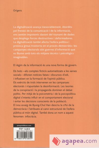 INFOCRACIA - BYUNG-CHUL HAN - 9788419013644