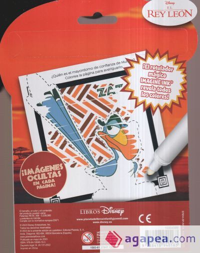 EL REY LEON. ROTULADOR MAGICO - WALT DISNEY - 9788418940163