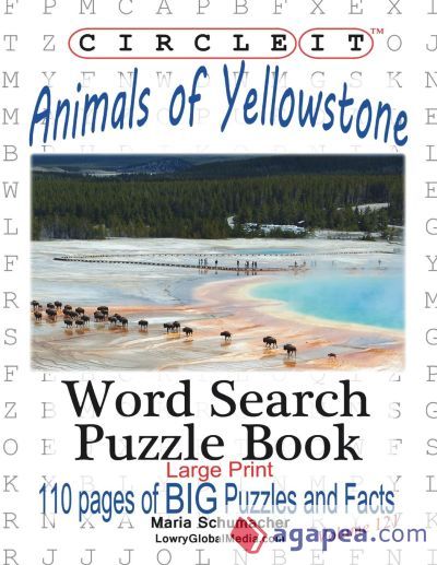 CIRCLE IT, ANIMALS OF YELLOWSTONE, LARGE PRINT, WORD SEARCH, PUZZLE ...