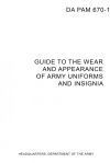 DA PAM 670-1 GUIDE TO WEAR AND APPEARANCE OF ARMY UNIFORMS AND INSIGNIA ...
