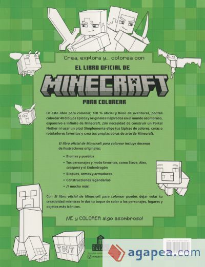 MINECRAFT. EL LIBRO OFICIAL PARA COLOREAR - AA.VV - 9791259572189