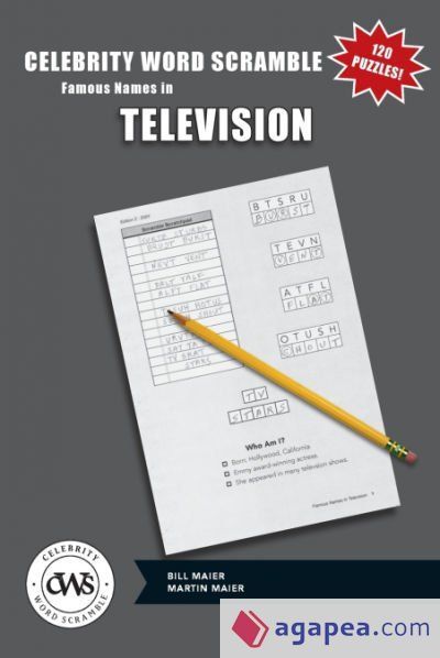 CELEBRITY WORD SCRAMBLE FAMOUS NAMES IN TELEVISION - MARTIN MAIER BILL ...