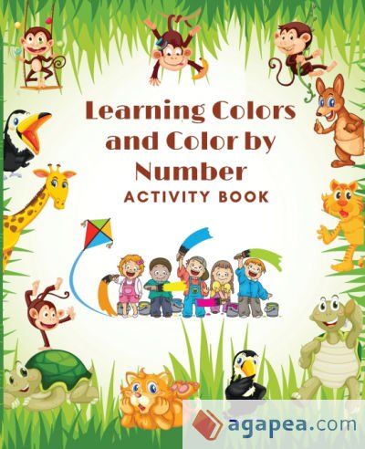 LEARNING COLORS AND COLOR BY NUMBER ACTIVITY BOOK- AMAZING COLORFUL ...