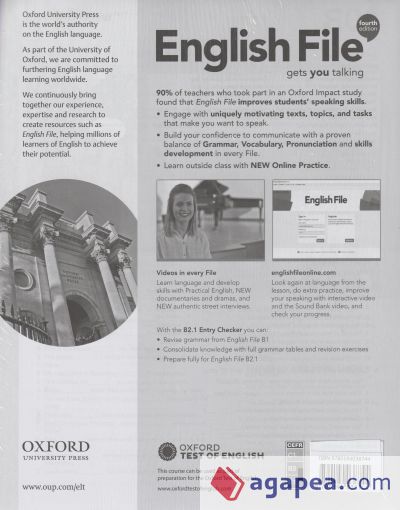 ENGLISH FILE 4TH EDITION B2.1. STUDENT'S BOOK AND WORKBOOK WITHOUT KEY ...