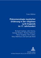 PHAENOMENOLOGIE MYSTISCHER ERFAHRUNG IN DER RELIGIOESEN LYRIK ENGLANDS ...