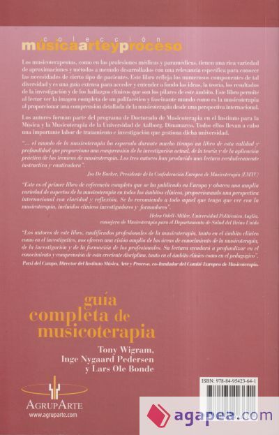 GUIA COMPLETA DE MUSICOTERAPIA - ANTHONY LEWIS WIGRAM; INGE NYGAARD ...