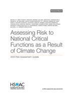 ASSESSING RISK TO NATIONAL CRITICAL FUNCTIONS AS A RESULT OF CLIMATE ...