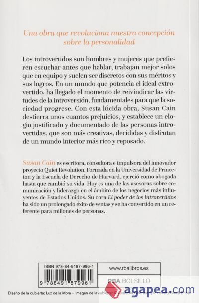 EL PODER DE LOS INTROVERTIDOS - SUSAN CAIN - 9788491879961