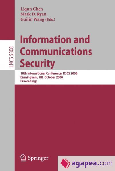 INFORMATION AND COMMUNICATIONS SECURITY - MARK RYAN - 9783540886242