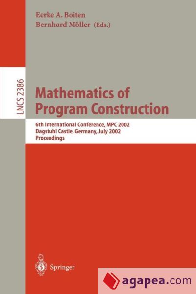 MATHEMATICS OF PROGRAM CONSTRUCTION - JEAN JACOD - 9783540438571