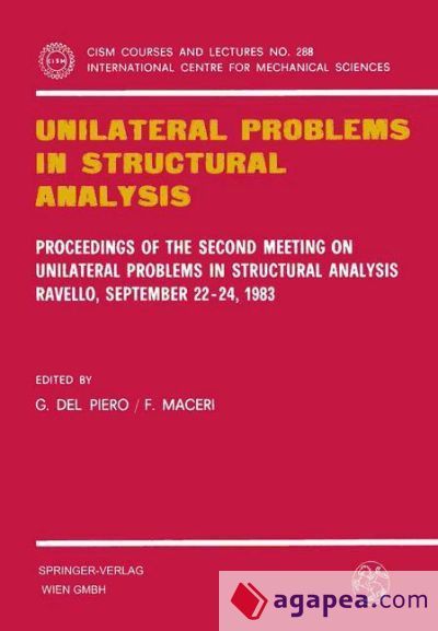 UNILATERAL PROBLEMS IN STRUCTURAL ANALYSIS - 9783211818596