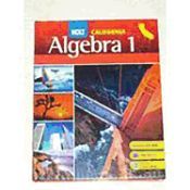 HOLT ALGEBRA 1 CALIFORNIA: STUDENT EDITION ALGEBRA 1 2008 - BURGER ...