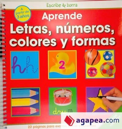 APRENDE LETRAS, NUMEROS, COLORES Y FORMAS - 9788428535472