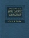 JUICIO CRITICO DE D. LEANDRO FERNANDEZ DE MORATIN COMO AUTOR C MICO Y ...