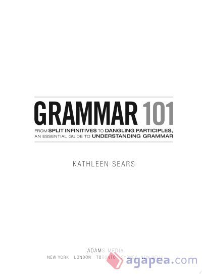 GRAMMAR 101: FROM SPLIT INFINITIVES TO DANGLING PARTICIPLES, AN ...