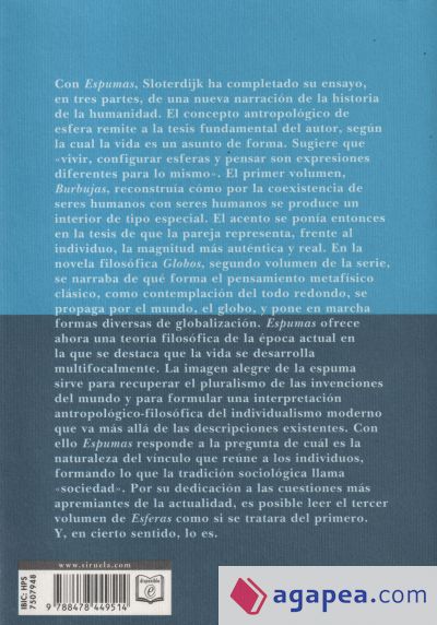 ESFERAS III - PETER SLOTERDIJK - 9788478449514