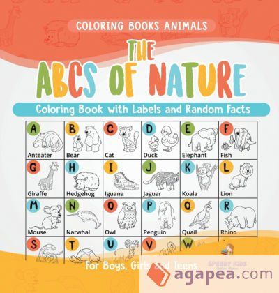 COLORING BOOKS ANIMALS. THE ABCS OF NATURE COLORING BOOK WITH LABELS ...