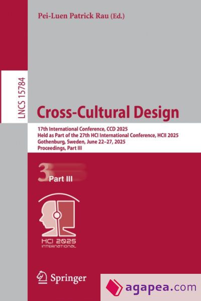 CROSS-CULTURAL DESIGN - PEI-LUEN PATRICK RAU - 9783031937385