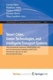 SMART CITIES, GREEN TECHNOLOGIES, AND INTELLIGENT TRANSPORT SYSTEMS ...