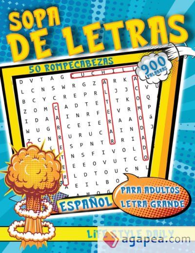 SOPA DE LETRAS EN ESPAÑOL PARA ADULTOS LETRA GRANDE - LIFE DAILY STYLE - 9788367484152