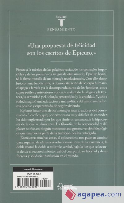 EL EPICUREISMO - EMILIO LLEDO - 9788430608690