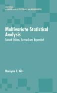 MULTIVARIATE STATISTICAL ANALYSIS - GIRI, NARAYAN C. (UNIVERSITE DE ...